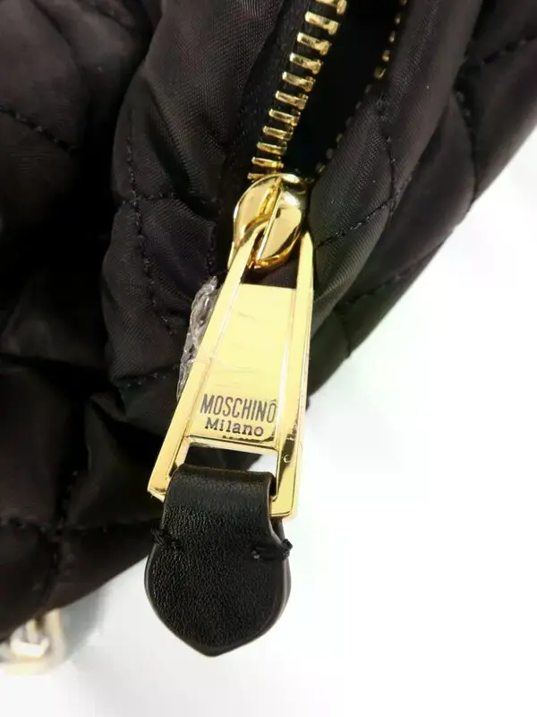 Moschino Quilted Logo Backpack