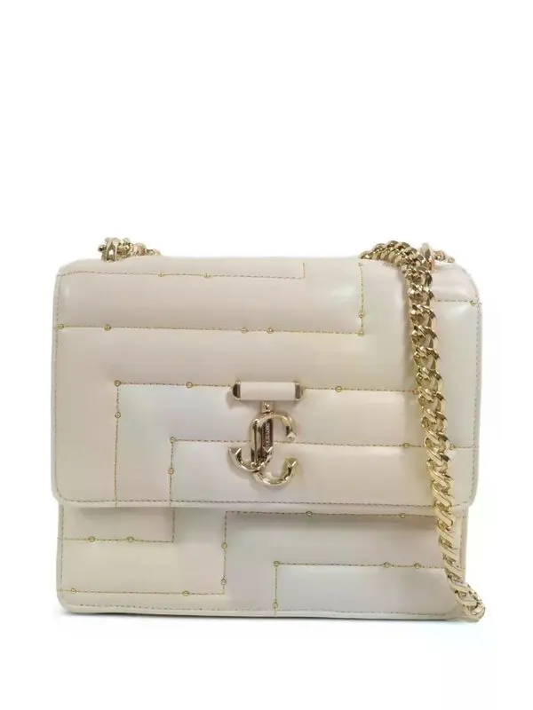 JIMMY CHOO Avenue Quad Quilted Shoulder Bag - Neutrals