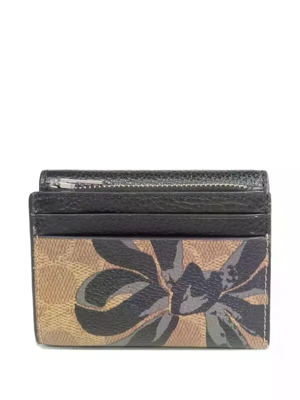 COACH VINTAGE Floral-print Leather Wallet