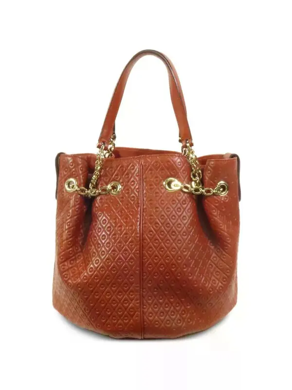 TOD'S Embossed Leather Bucket Bag
