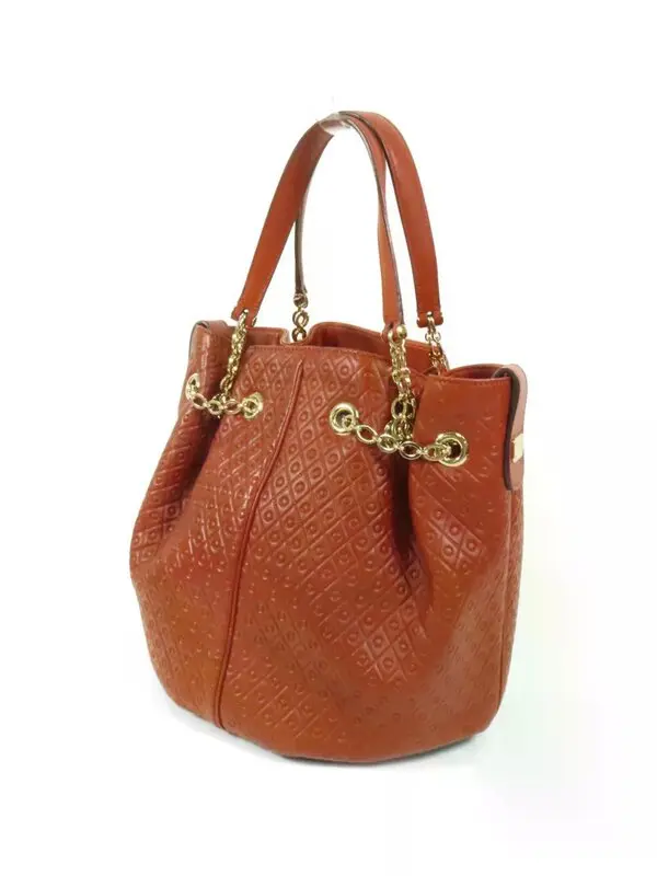 TOD'S Embossed Leather Bucket Bag