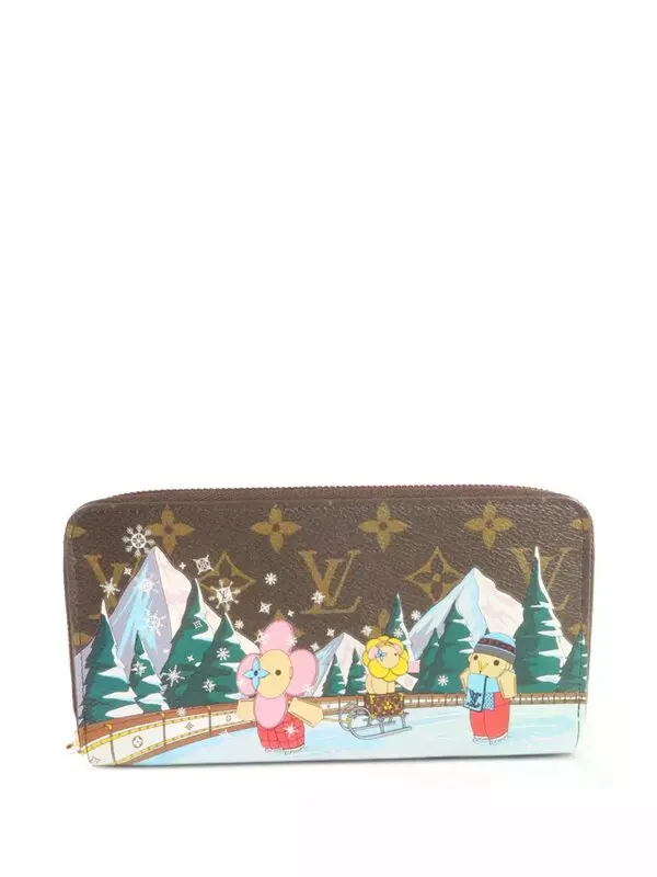 LOUIS VUITTON Monogram Animation Zippy Wallet - Brown