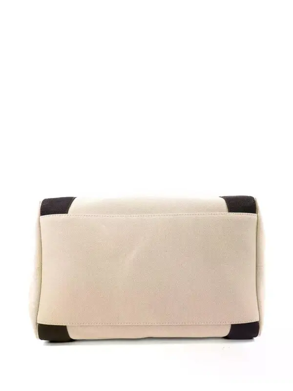 Balenciaga Biarritz Logo Print Tote Bag