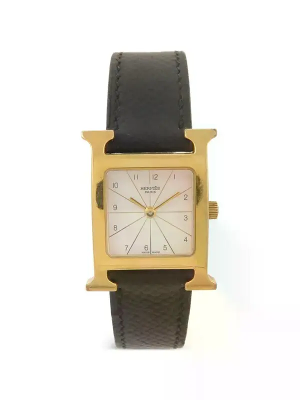 Hermès Heure H 21mm Quartz Watch With Leather Strap