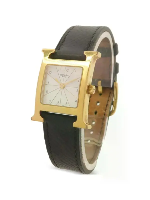 Hermès Heure H 21mm Quartz Watch With Leather Strap