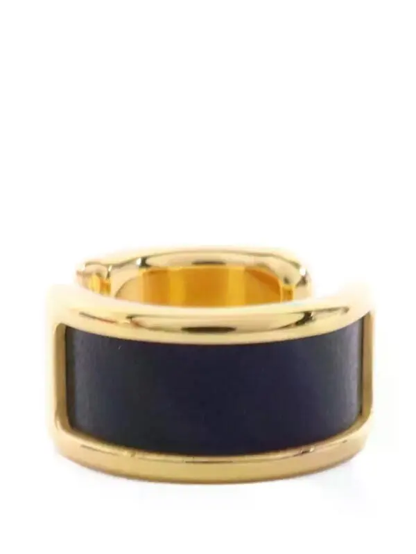 Hermès Olympe Leather-inlay Ear Cuff - Gold