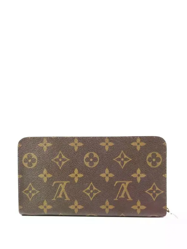 LOUIS VUITTON Monogram Porte Monnaie Zip Wallet - Brown