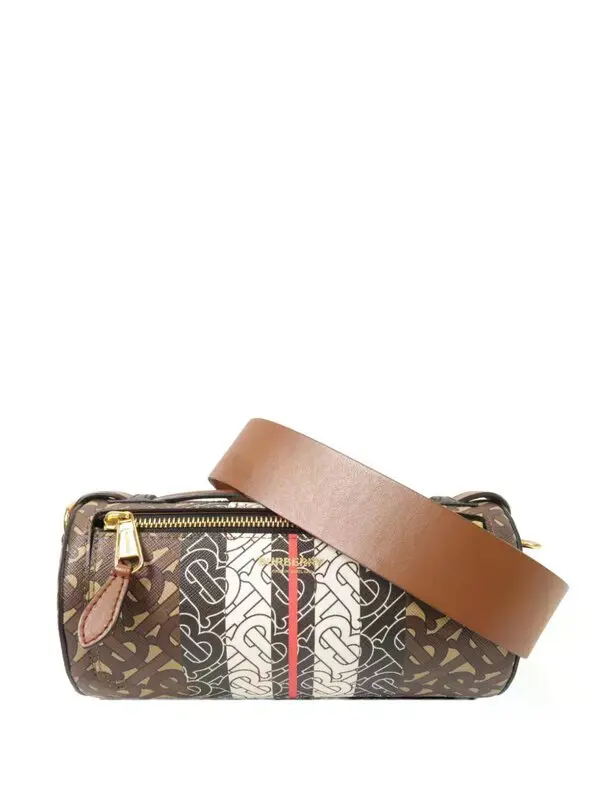 Burberry Monogram Pattern Shoulder Bag - Brown