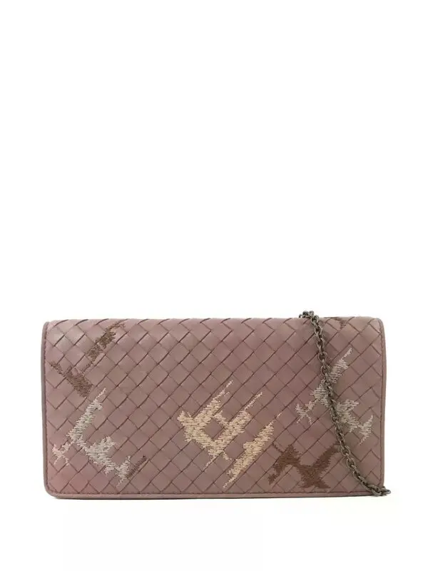 Bottega Veneta Intrecciato Shoulder Bag - Pink