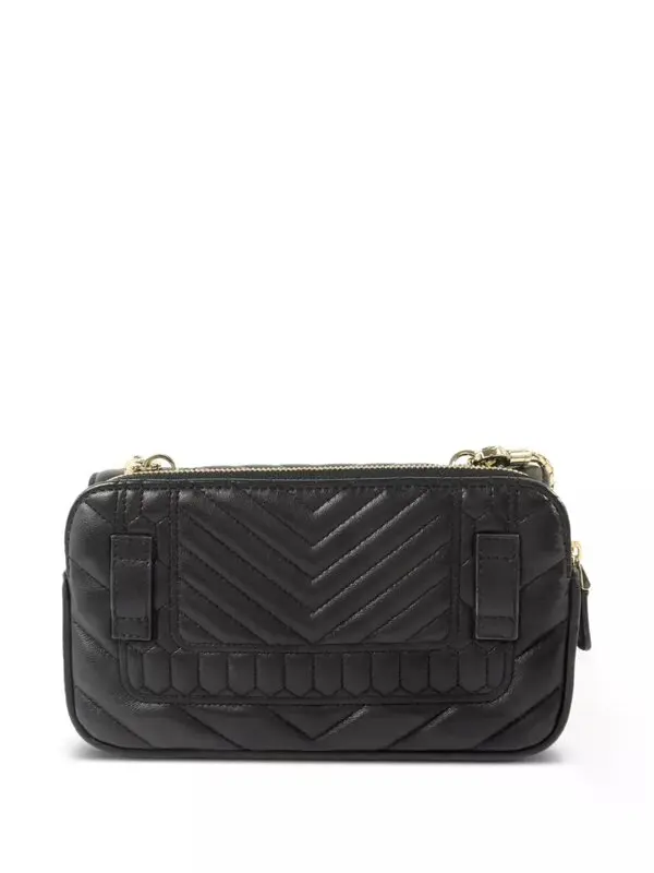 BVLGARI Serpenti Forever Chevron-quilted Calfskin Crossbody Bag - Black