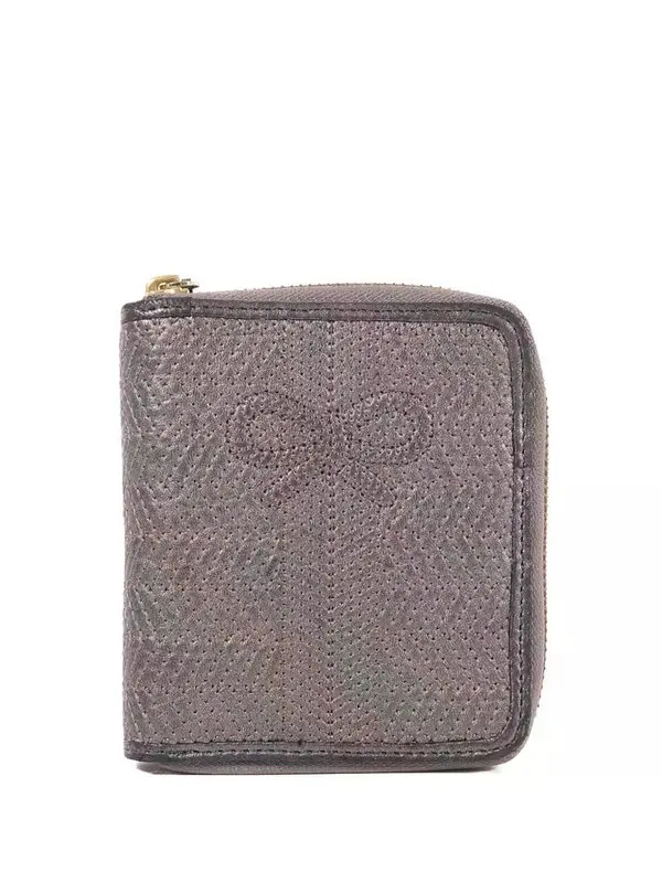 ANYA HINDMARCH Tassel-zip Leather Wallet - Grey