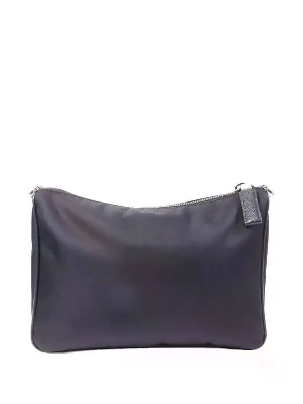 Prada Enamel Triangle Logo Plaque Cross Body Bag
