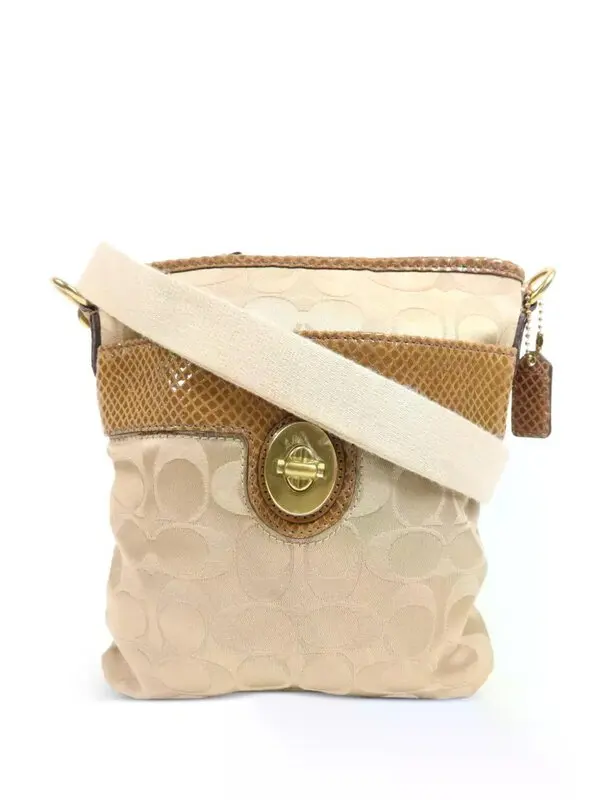 COACH VINTAGE Monogram Turn-lock Shoulder Bag