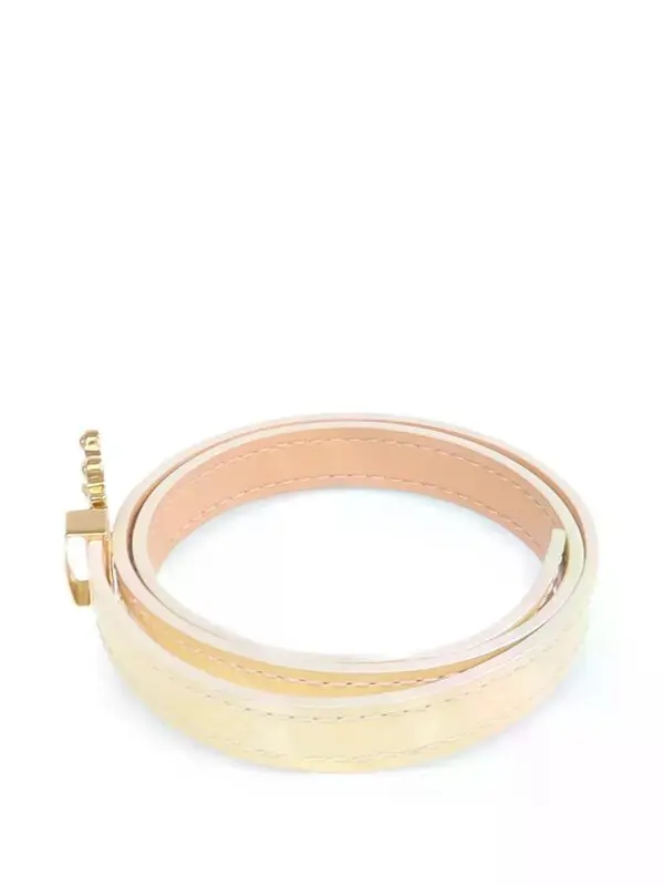 LOUIS VUITTON Monogram Vernis Triple Tour Bracelet