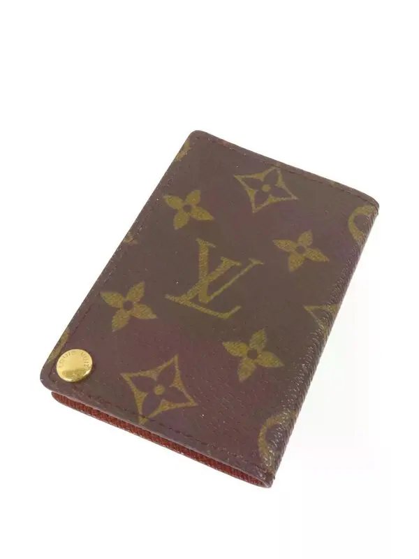 LOUIS VUITTON Porte Cartes Credit Pression Monogram Canvas Card Holder