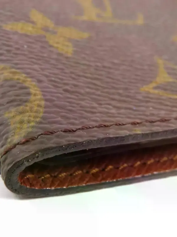 LOUIS VUITTON Porte Cartes Credit Pression Monogram Canvas Card Holder
