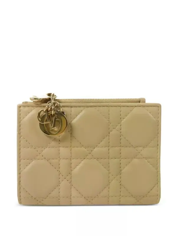 Dior Lady Dahlia Wallet - Neutrals