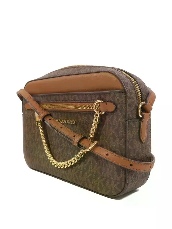 Michael Kors Monogram Print Chain-link Shoulder Bag