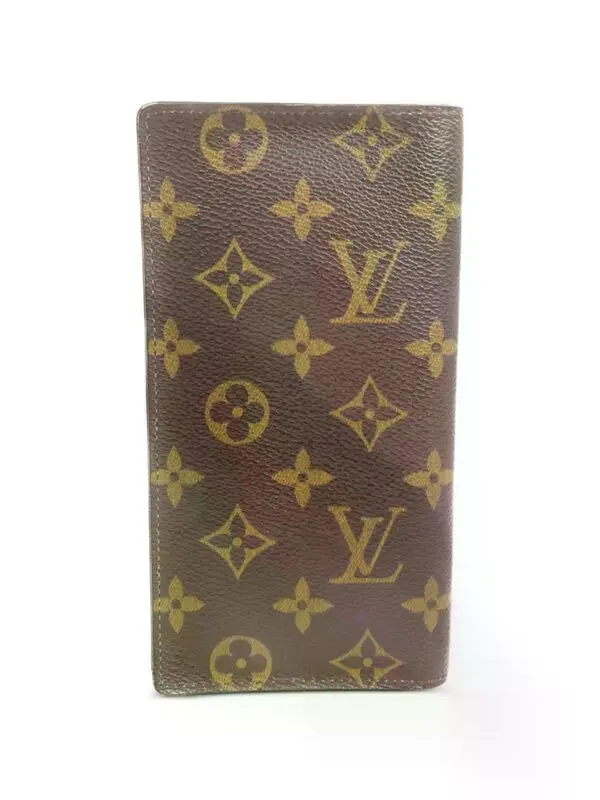 LOUIS VUITTON Brazza Monogram Canvas Wallet - Brown