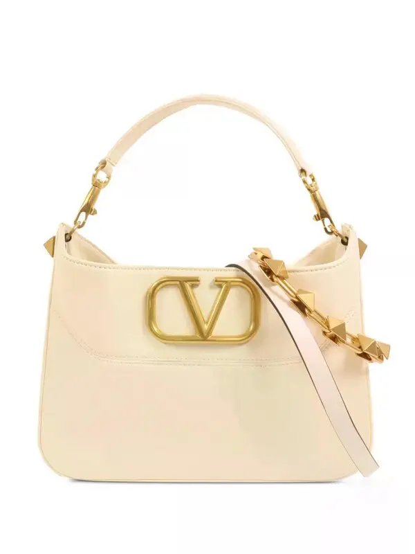 Valentino Garavani Stud Sign Vlogo Shoulder Bag - Neutrals