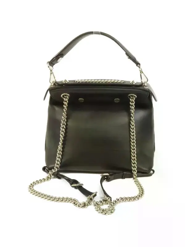 Fendi Leather Backpack - Black