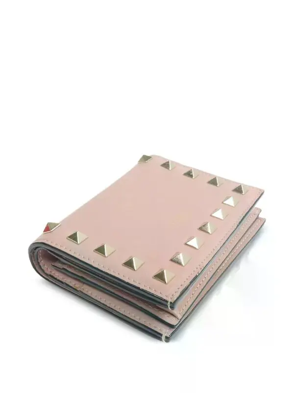 Valentino Garavani Rockstud Bi-fold Calfskin Wallet