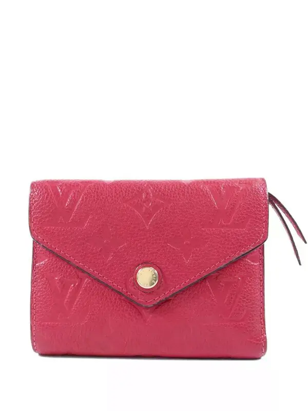 LOUIS VUITTON Victorine Monogram Empreinte Wallet - Pink