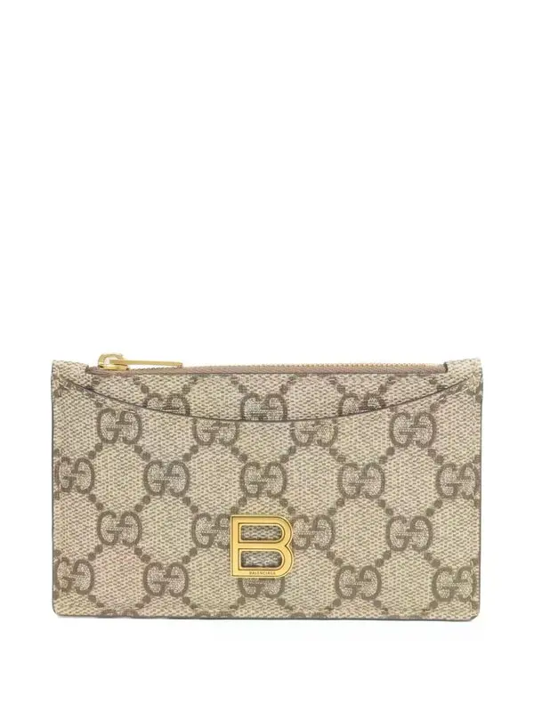 Gucci X Balenciaga Gg Card Case - Neutrals