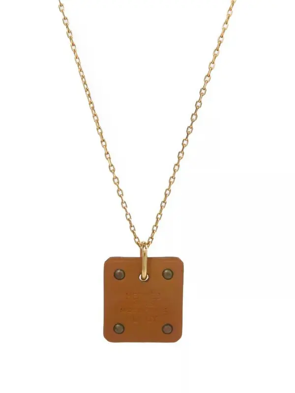 Hermès 2022 As De Cœur Leather Necklace