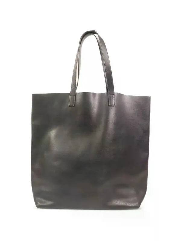 Saint Laurent Bold Shopper Leather Tote Bag