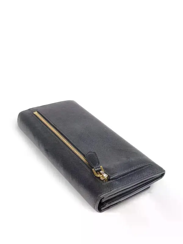 Prada Logo-detail Leather Wallet