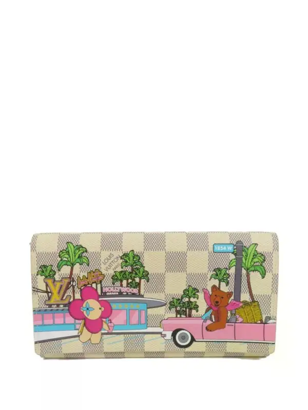 LOUIS VUITTON Vivienne Holiday Damier Azur Wallet - Neutrals