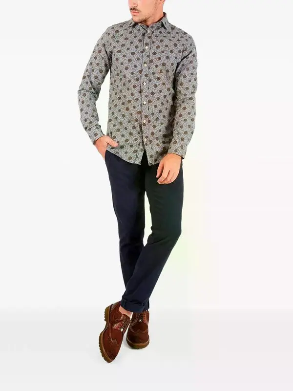 KOIKE BARCELONA Floral-print Long-sleeve Shirt