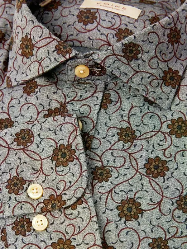 KOIKE BARCELONA Floral-print Long-sleeve Shirt