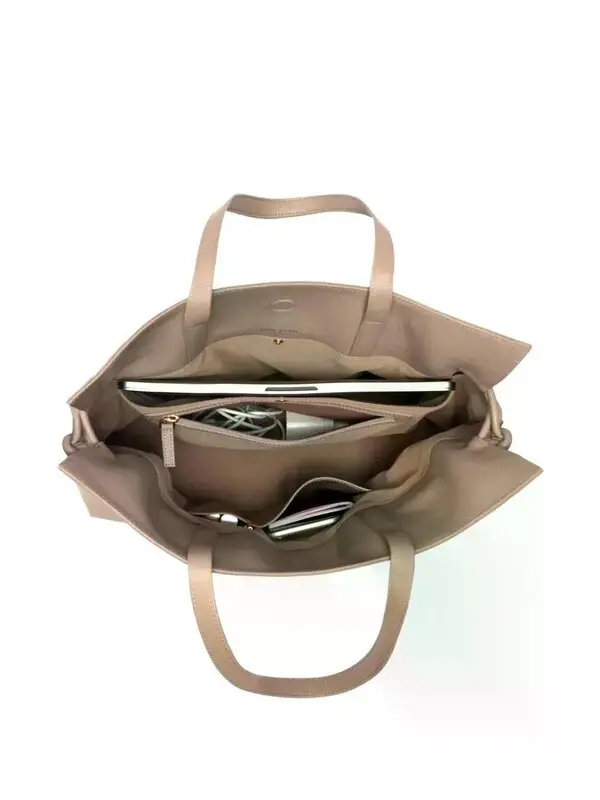 ESIN AKAN Emma Drawstring Leather Tote Bag