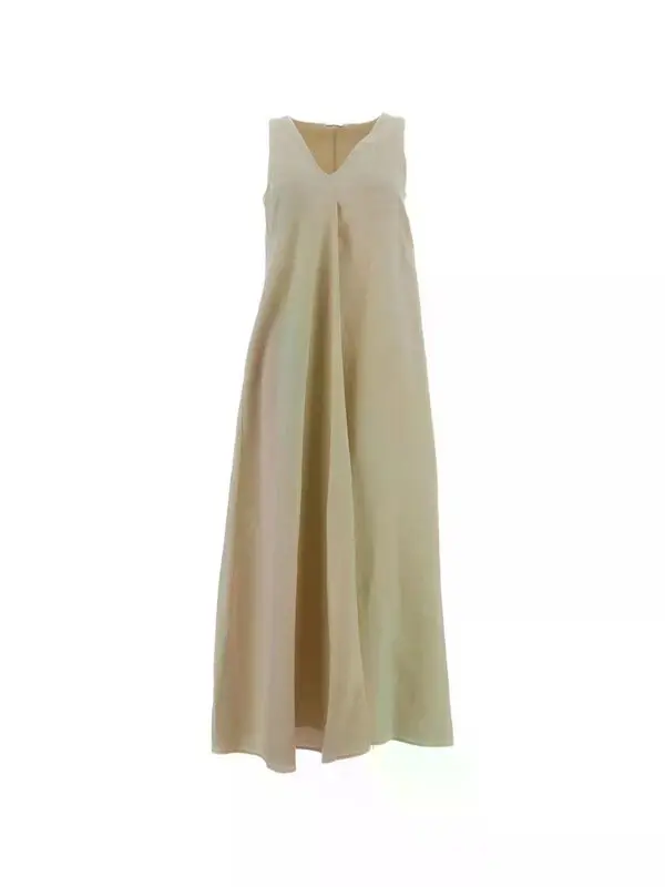 MSM STUDIO Sleeveless V-neck Maxi Dress