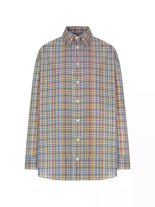 TOTEME Checked Button-down Shirt - Blue