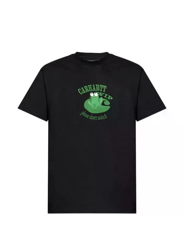 Carhartt Work In Progress S/s Graphic-print Cotton T-shirt - Black