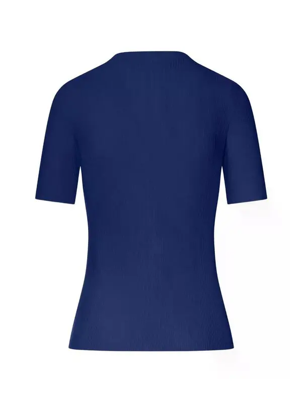 Fendi Ribbed Short-sleeve Crew Neck Sweater