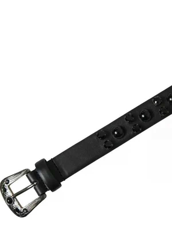 Dolce & Gabbana Crystal-embellished Engraved-buckle Belt