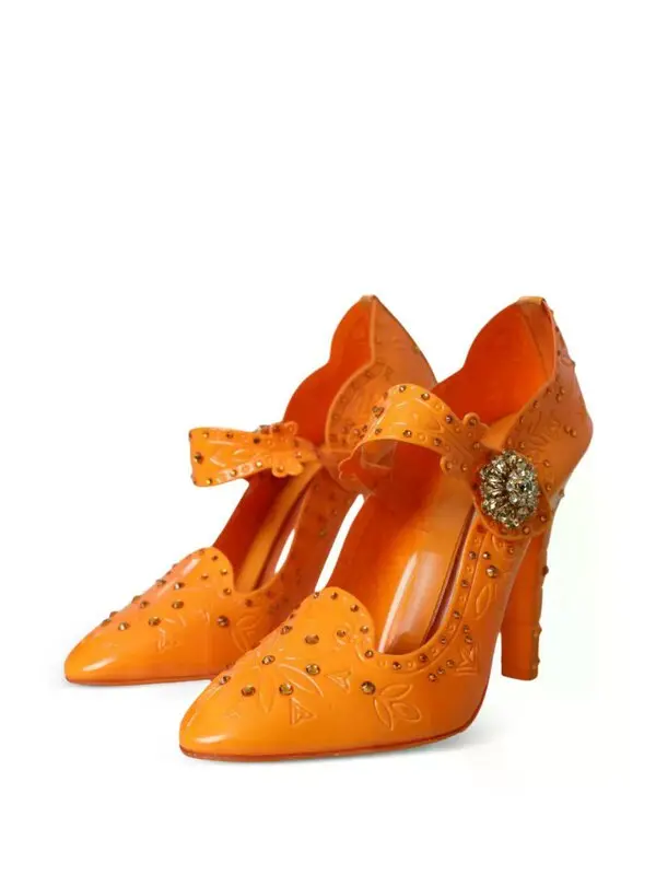 Dolce & Gabbana Embellished Floral Detail Pumps