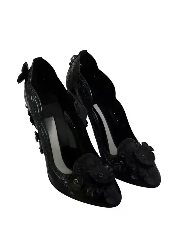 Dolce & Gabbana Flower-embellished Cinderella Pumps