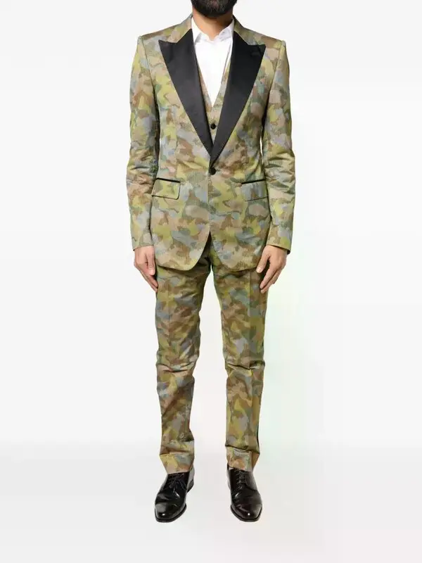 Dolce & Gabbana Camouflage-print Sicilia Three-piece Suit