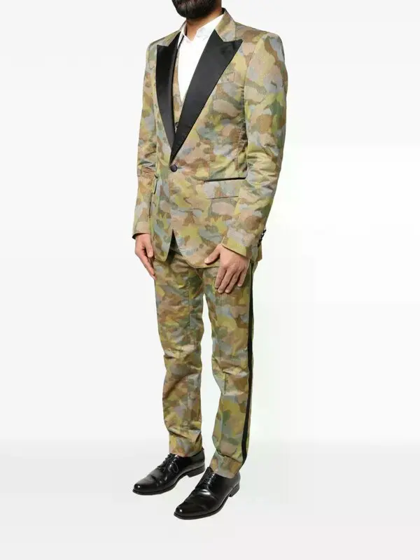 Dolce & Gabbana Camouflage-print Sicilia Three-piece Suit