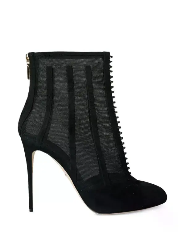 Dolce & Gabbana Suede Mesh-panel Ankle Boots