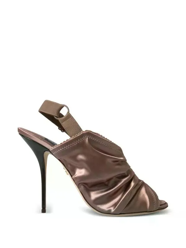 Dolce & Gabbana Gathered Corset-style Pumps - Neutrals
