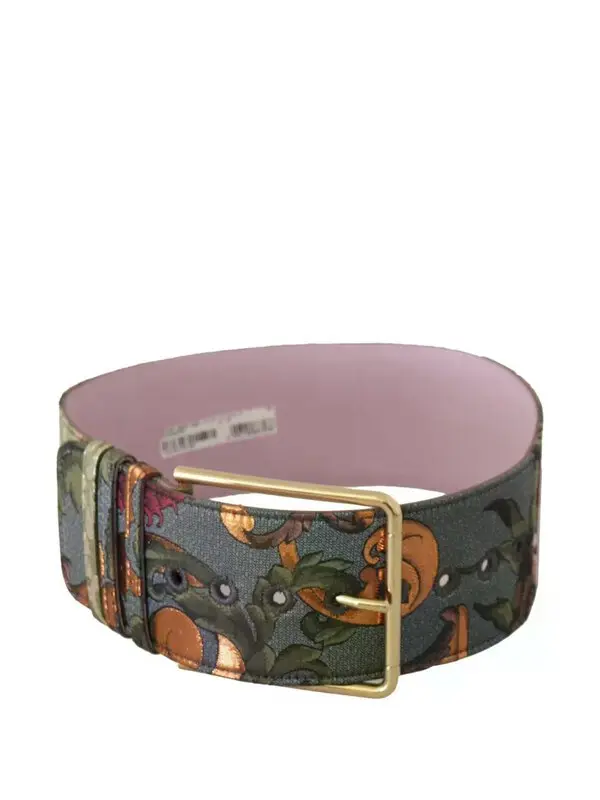 Dolce & Gabbana Floral-embroidered Belt