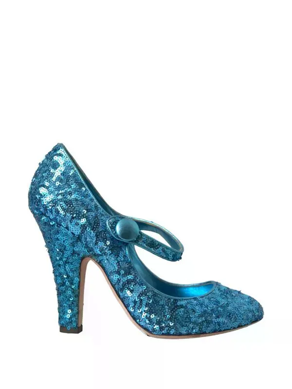 Dolce & Gabbana Sequin-embellished Mary Jane Pumps