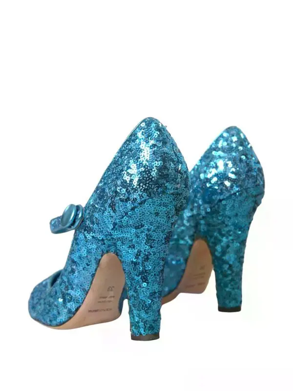 Dolce & Gabbana Sequin-embellished Mary Jane Pumps