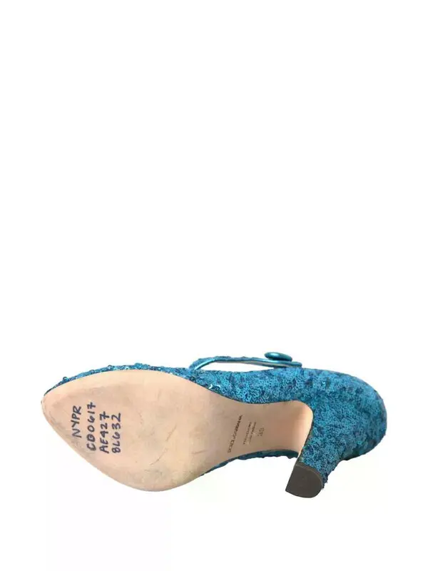 Dolce & Gabbana Sequin-embellished Mary Jane Pumps